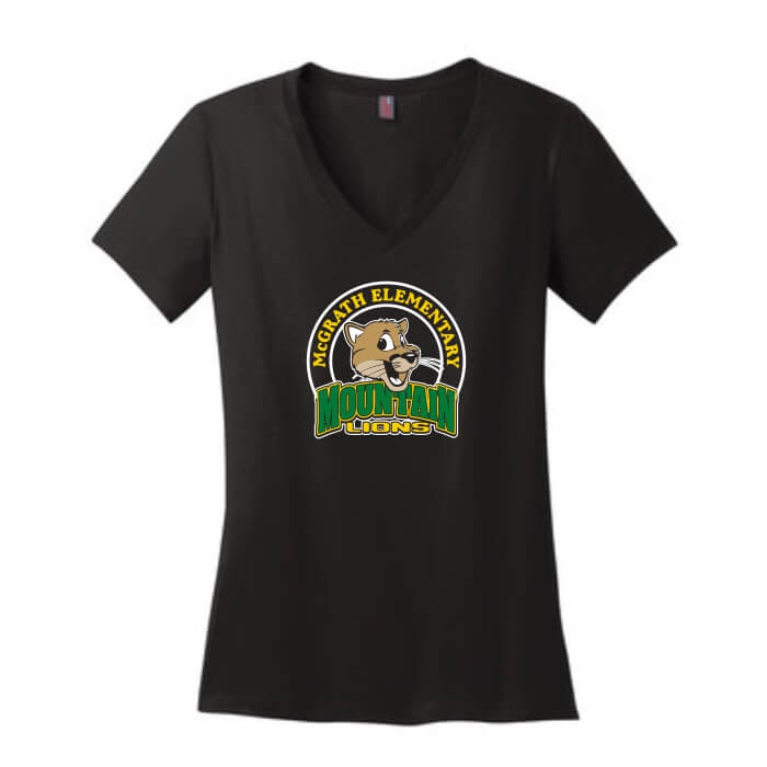 Ladies V Neck T Shirt Step In House