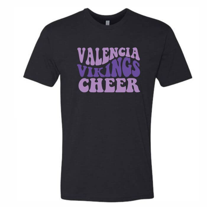 VV Cheer Black T-shirt (Art3) - Step In House